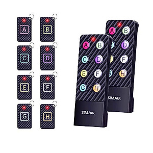 Unusual Holiday Present - Key Finder with Extra Backup RF Transmitter and Lanyards, Simjar Wireless RF Item Locator Tracker Support Remote Control with Louder Beep - Pet Wallet Phone Glasses Tracker