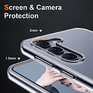 bokoo Crystal Clear Samsung Galaxy S23 Case.Soft Slim Fit Transparent Plastic TPU Protective Silicone Cover Phone Cases for Samsung Galaxy S23 [Slim Thin & Comfort Grip] [Shockproof]