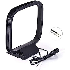 Bingfu FM Antenna FM Dipole Antenna 75 Ohm Indoor FM Radio Antenna AM Loop Antenna for Pioneer Onkyo Yamaha Marantz Indoor Bluetooth Home Stereo Receiver AV Audio Video Home Theater Receiver Tuner