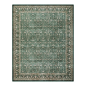 Wonnitar Green 8x10 Rugs for Living Room, Christmas Rug Vintage Large Rugs, Non Shedding Stain Resistant Rugs for Farmhouse Bedroom Dining Room Home Office Department,(Green,8' x 10')