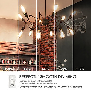 LVWIT ST21 LED Filament Bulb 7W(60 Watt Equivalent) Dimmable 2700K Warm White Vintage Edison Light Bulb E26 Medium Base (6-Pack)