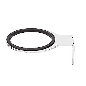 Stainless Steel Hair Dryer Holder, Wall Mount Hair Dryer Holder Practical Hair Dryer Support Professional Hair Dryer Rack Installed in Bathroom Washroom and Bedroom (Silver)