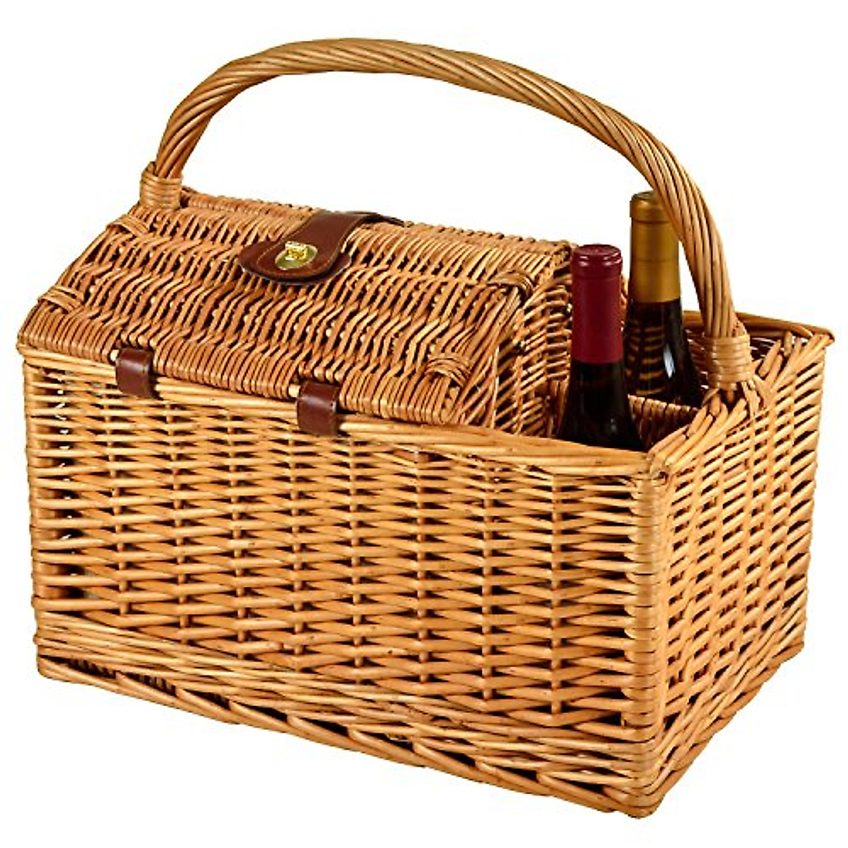 Picnic at Ascot Vineyard Willow Picnic Basket with service for 2 - Gazebo