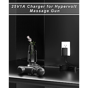VHBW 24V Charger Replacement for Hypervolt Massage Gun, Replacement for Hypervolt Charger Compatible with Hypervolt Hyperice HPI5300000100 53000 001-00 42000 038-00 Battery Charging Cord 【UL Listed】