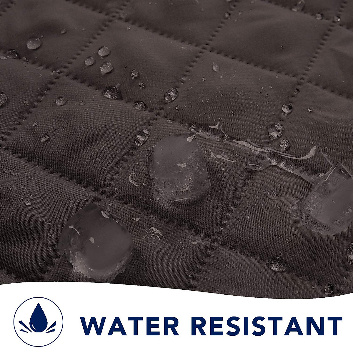 PureFit Reversible Sofa Cover Water Resistant Loveseat Couch Cover, Machine Washable Furniture Cover with Non-Slip Foam and Adjustable Strap for Dogs, Pets (Loveseat, Chocolate/Beige)