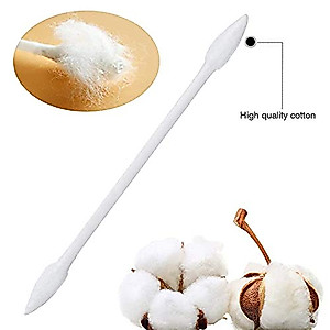 Pointed Tip Cotton Swabs 800 Pieces, Double Precision Tips with Paper Stick,Cotton Buds for Makeup Nails,4 Packs of 200 Pieces (Double Pointed)