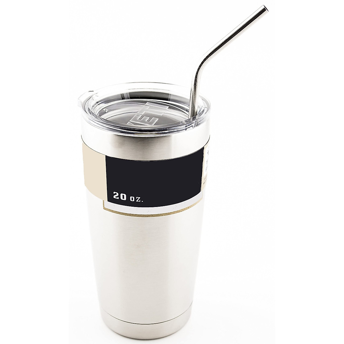 4 Bend Stainless Steel Straws Extra LONG fits 30 oz & 20 oz Yeti Tumbler Rambler Cups - CocoStraw Brand Drinking Straw (4 Bend Straws)