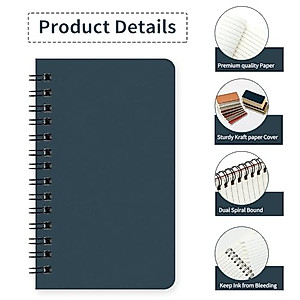 EOOUT 12pcs Small Spiral Notebooks, 3x5 Pocket Notebooks With Lined Pages, 60 Sheet Pads for Home Office and School Accessories
