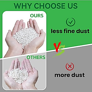 12QT Perlite for Plants, 3-6mm Horticultural Medium pearlight for Indoor & Outdoor, perilite Bulk Soil Amendment for Enhanced Drainage and Growth…