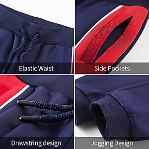 BASICDOT Boys Tracksuit Zip Up Sweat Jacket & Sweatpants Clothing Set 2 Piece Outfits Jogging Set BAS-004-7-8T