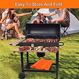 36 Inch Griddle Cover for Blackstone Grill Accessories Set 28 22 17 Inch Large Silicone Flattop Grill Protective Mat Cover Outdoor BBQ Griddle Mat for Blackstone under Grill Deck Protector