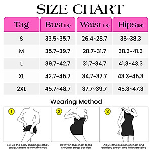 Strapless Shapewear Slip for Under Dresses Tummy Control Dress Slip Body Shaper Women Seamless Full Slip White