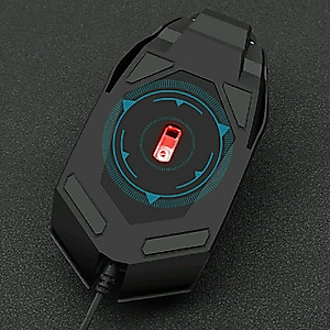 Guiheng Wired Gaming Mouse, Optical USB Mice for Laptop/Desktop, 800 to 1600 and RGB Light, Ergonomic with 4 Programmable Buttons for Computer Windows 7/8/10/XP Vista Linux Chromebook PC