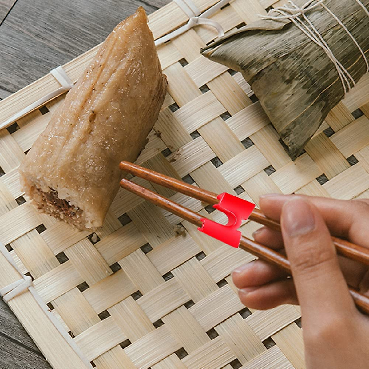 10pcs Reusable Chopstick Helpers Training Chopsticks Hinges Connector,Non Slippery Chopsticks Trainer for Many age, Beginner, Trainers or Learner