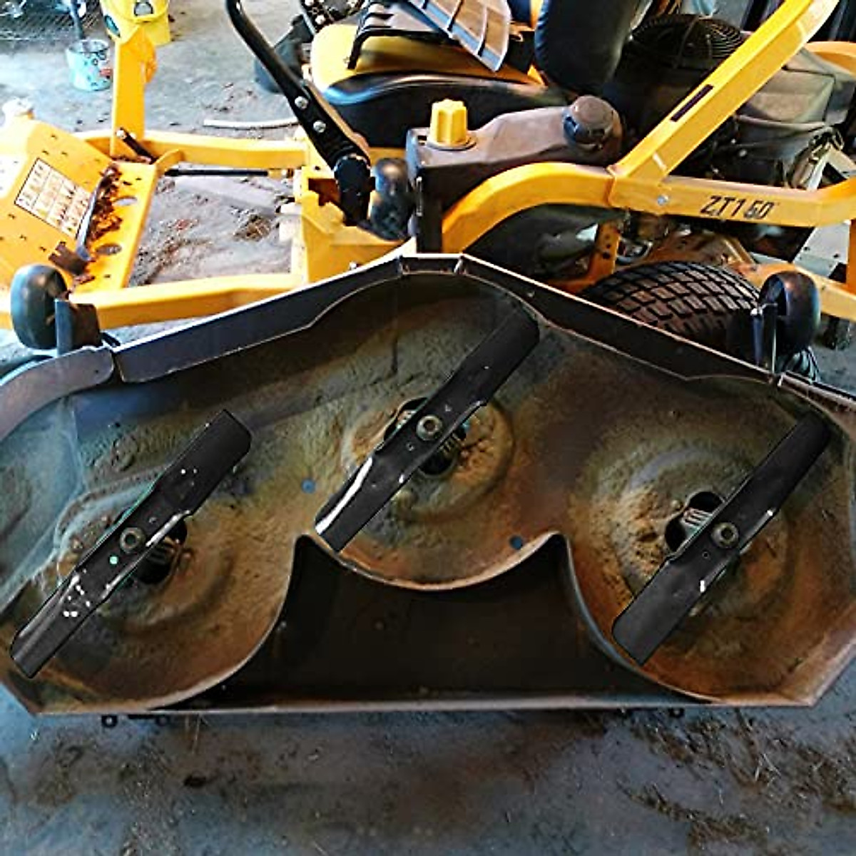ELITEWILL 3 Pack Lawn Mower Blades 2-in-1 Fit for Cub Cadet/MTD 742-05052A / 942-05052A,RZT-L50 S50 XT1 XT2 LT50 GT50 Lawn Tractor 50" Rotary Deck - Blades Have to Be Sharpened