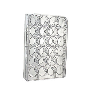 United Scientific™ F1004 Non-Sterile Polystyrene Well Pate | 24 Wells | Desinged for Laboratory, Classroom, or Home Use | Pack of 10