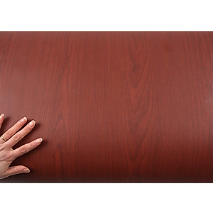 ROSEROSA Peel and Stick PVC Wood Self-Adhesive Covering Counter Top Shelf Liner Cherry Wood (WD624 : 2.00 Feet X 6.56 Feet)