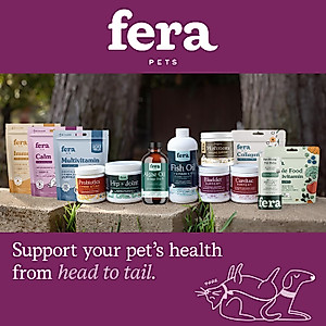 Fera Pet Organics Calming Goat Milk Cat & Dog – Vet Created - Pet Anxiety, Stress & Hyperactivity - Ashwagandha Supplement with GABA-60 Servings