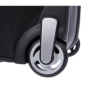 Amazon Basics Ripstop Wheeled Travel Duffel Bag, Telescoping Handle, 30", Black