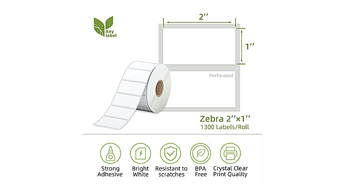Anylabel 2" x 1" Thermal Labels for Shipping & Barcodes