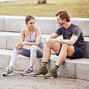 FitVille Wide Walking Shoes for Men Wide Width Sneakers for Flat Feet Arch Fit Heel Pain Relief - Rebound Core (10 Wide, Army Green)