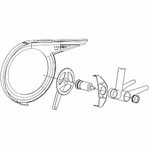 SKS GERMANY Chainbow Bicycle Chain Guard - 175mm (44T)