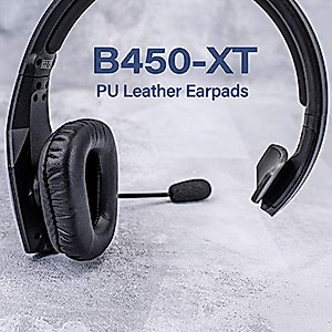B450-XT Kit Replacement Ear Pads Cushion Compatible with B450-XT B450XT Headset I B450 XT Accessories (PU+Velour Ear Cushions)