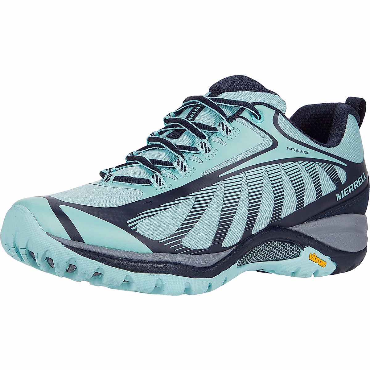 Merrell womens Siren Edge 3 Waterproof Hiking Shoe, Navy/Wave, 9 US