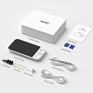 Ear Wax Removal Camera, Visual Ear Cleaner with 5" IPS Screen, Digital Otoscope with Ear Cleaning Tool, 32G Card, HD Video Ear Scope Supports Photo Snap and Video Recording.