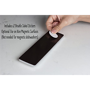 Dishwasher Magnet Clean Dirty Sign, Strong Clean Dirty Magnet for Dishwasher, Universal Dirty Clean Dishwasher Magnet Indicator for Kitchen Organization, Slide Rustic Farmhouse Black and White Wood