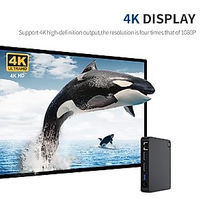 Beelink T4 Pro Mini PC, Intel N3350(Up to 2.4GHz), 4G LPDDR3 64G eMMC Mini Computer, Mini Desktop Computer Support Dual HDMI 4K Display Output/WiFi5/BT4/Gigabit Ethernet for HTPC/Office