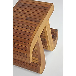 AquaTeak Patented Pi-Shaped Teak Bench