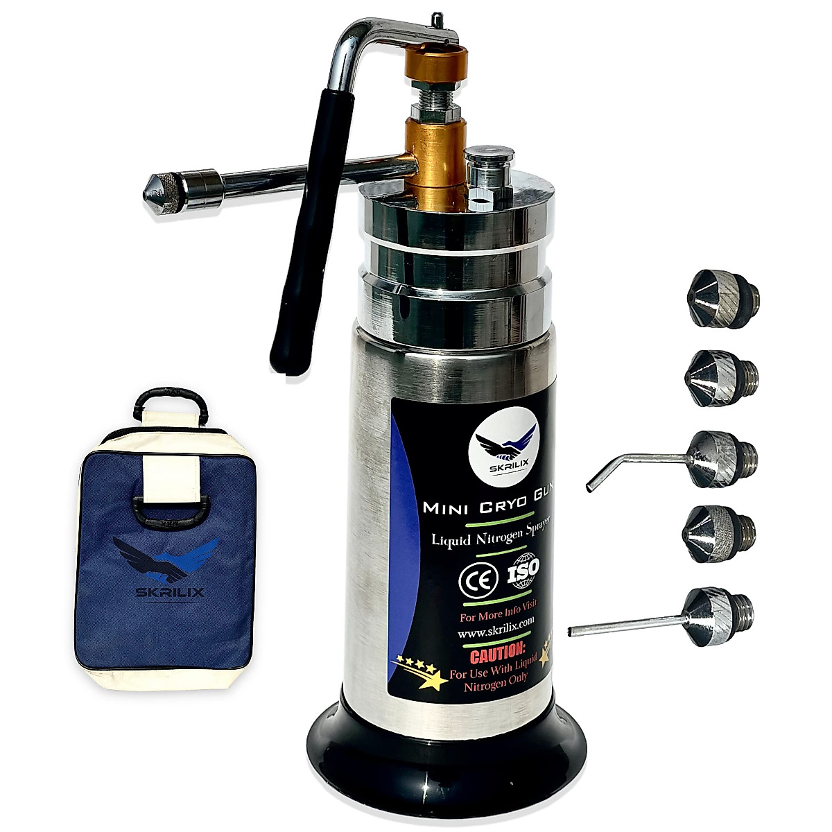 ULTRONIX Dermatologist's Choice Mini Cryo Gun Liquid Nitrogen Sprayer 350 ML Cryo Spray For Dermatology