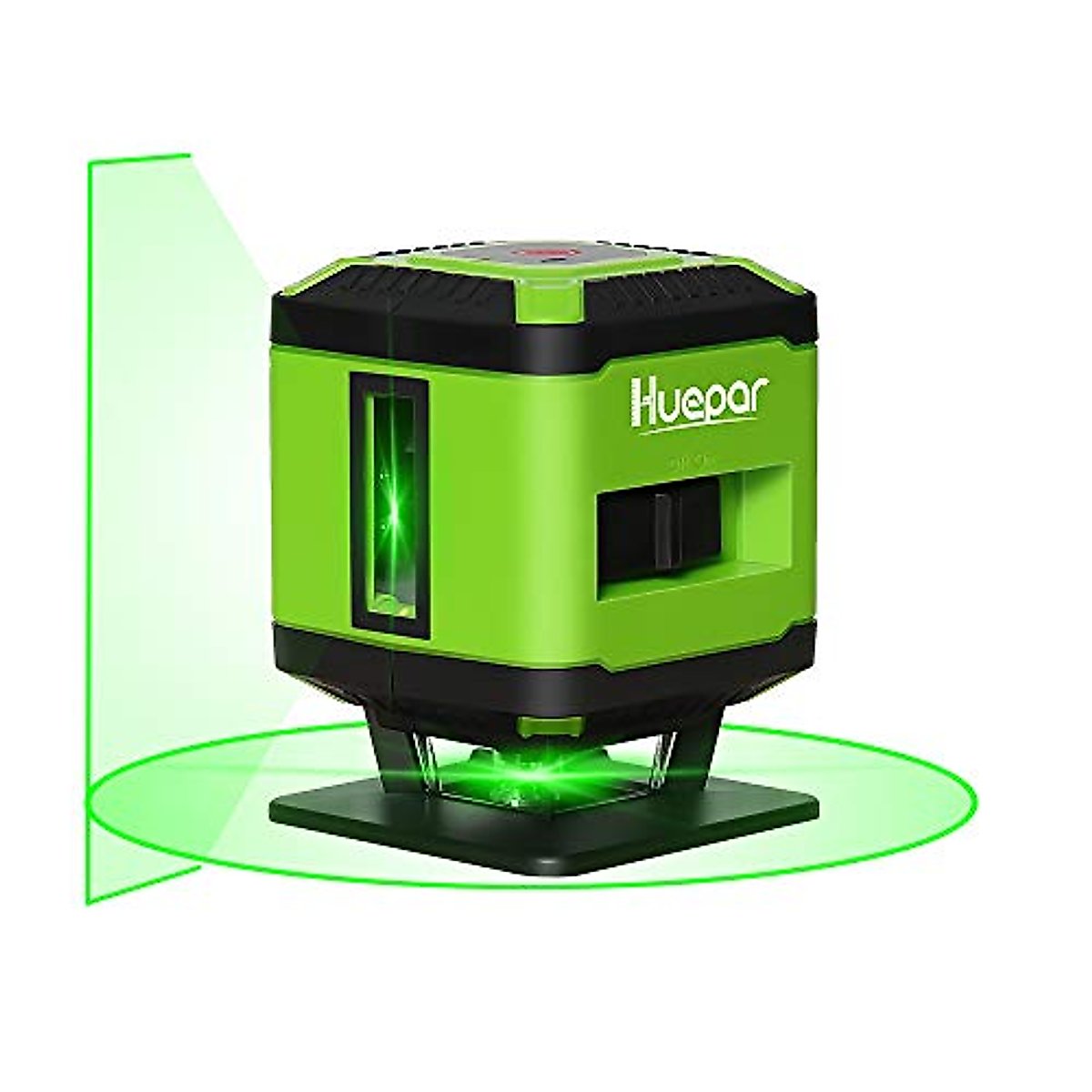 Laser Square Level Tile Laying - Huepar FL360G Floor Laser, Installation for Tile, Floor Alignment,Wallpaper 360-Degree Horizontal Line 130-Degree Vertical Line with Line-Switching Mode