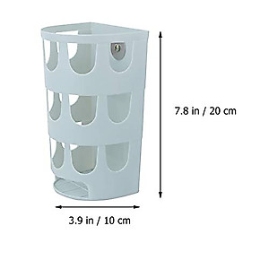 POPETPOP Hanging Rabbit Hay Rack Feeder - Plastic Fixable Small Pet Food Container, Less Wasted Rabbit Caged Hay Rack Manger for Hamster/Guinea Pig/Chinchilla/Small Animals/Bird