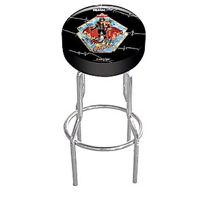 Arcade1Up Final Fight Adjustable Stool, 21.5" to 29.5" - Electronic Games