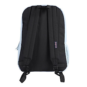JanSport Cross Town Backpack - School, Travel, or Work Bookbag with Water Bottle Pocket, Blue Dusk