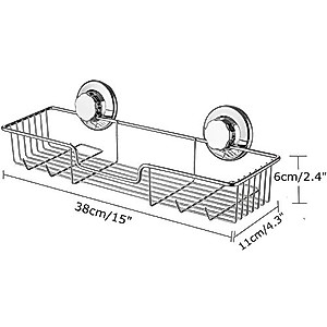iPEGTOP Suction Cup Shower Caddy and Hooks