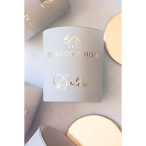 Vanilla Bean | 8 oz | Strong Scented Candles | Natural Soy Candle | Premium Strong Scent | Elegant Glass jar | Metal lid | Designer Gift Box | Long Even Burn | Double Wick