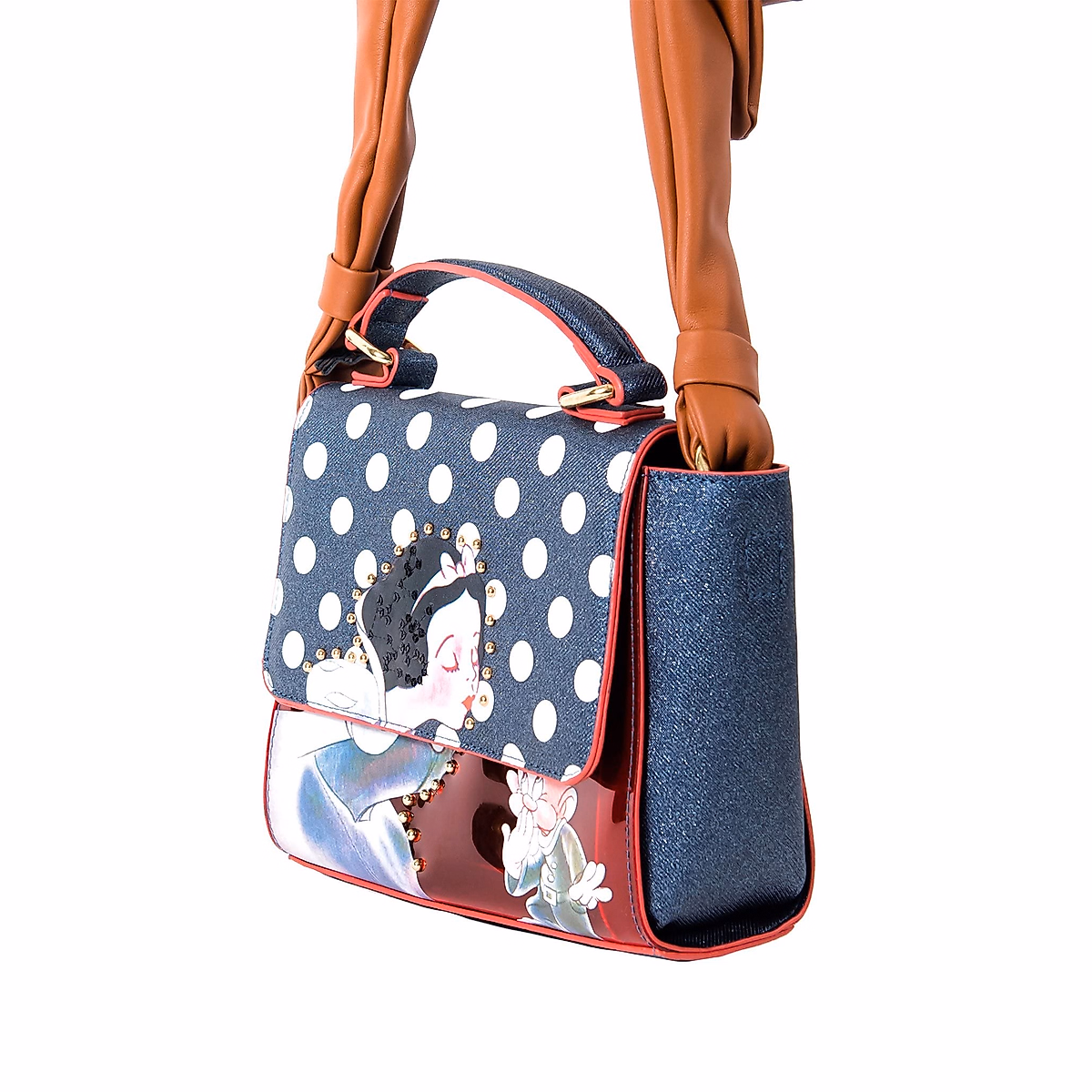 Danielle Nicole Disney Snow White Pop Vintage Faux Leather Cross Body Bag