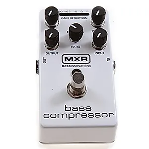 MXR M87 Bass Compressor Effects Pedal with True Bypass BUNDLED WITH 4 Pack of Hosa CFS-106 6-Inch Guitar Patch Cables