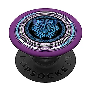 Marvel Black Panther King T’Challa Purple Wakanda Print PopSockets Grip and Stand for Phones and Tablets