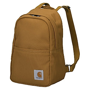 Carhartt Mini Backpack, Everyday Essentials Daypack for Men and Women, Brown