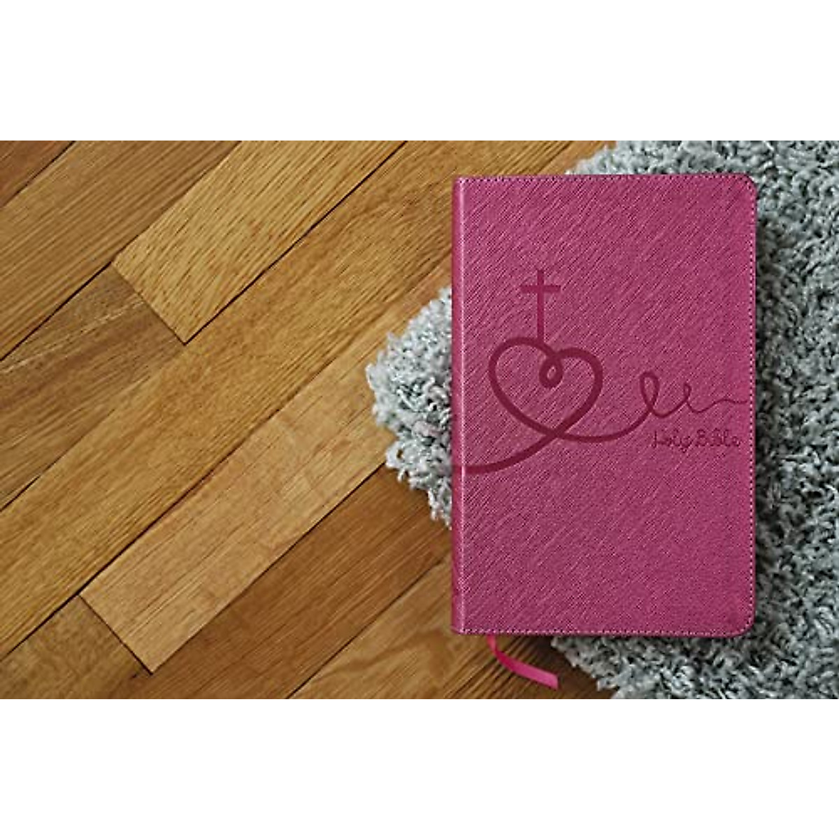 NIV, Bible for Kids, Leathersoft, Pink, Red Letter, Comfort Print: Thinline Edition