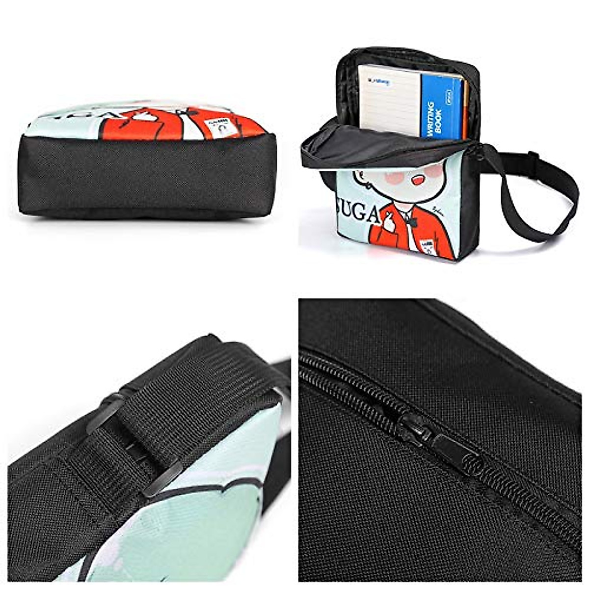 Homruis Rainbow Friends Cartoon Anime School Bag Backpack Multifunction Book Bag High Capacity Schoolbag