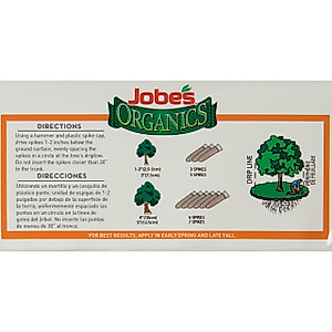 Jobe's, 01612, Fertilizer Spikes, Fruit and Citrus, Includes 15 Spikes, 12 Ounces, Brown