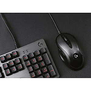 Logitech G MX518 Gaming Mouse Hero 25K Sensor, 25,600 DPI, ARM-Processor, 8 Programmable Buttons - Black/Grey