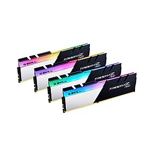 G.SKILL Trident Z Neo Series (Intel XMP) DDR4 RAM 64GB (4x16GB) 3600MT/s CL16-19-19-39 1.35V Desktop Computer Memory UDIMM (F4-3600C16Q-64GTZNC)