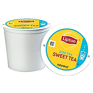 Lipton Southernn Sweet Tea K-Cups, Black Sweet Tea, 12 Pods