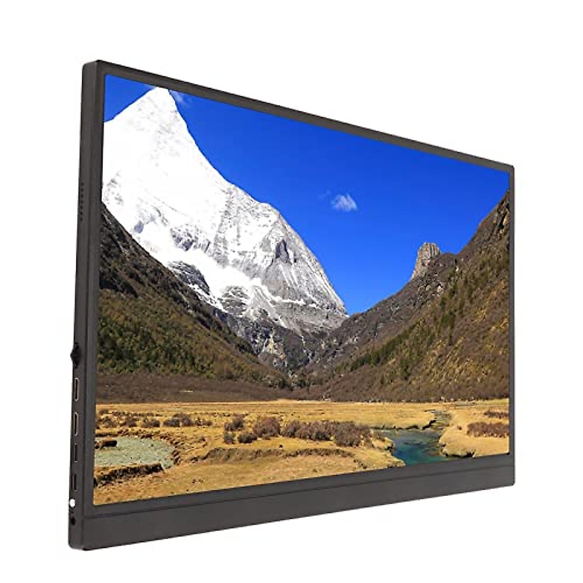 Zyyini Portable Monitor 1080P 17.3 Inch,IPS HDR HD Multimedia Interface.USB C Full Function,Built in Dual Speakers,Plug and Play,Lightweight,16:9,External Display for PS5 Phone PC Switch (Black)
